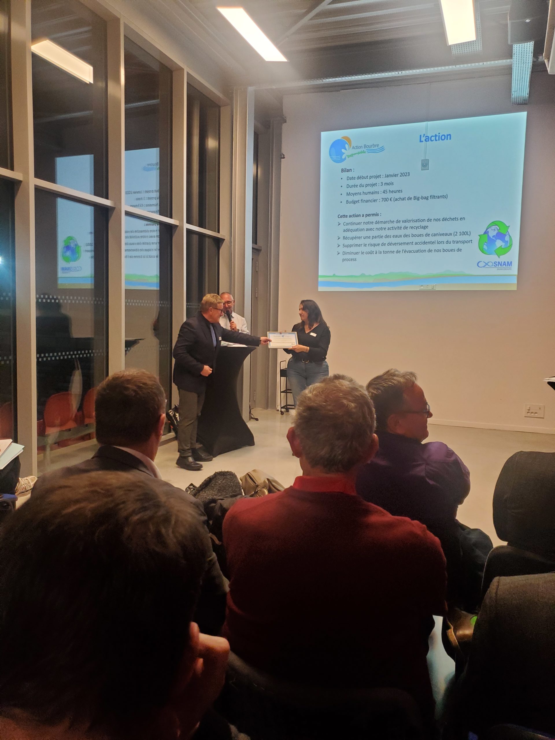 La SNAM St-Quentin-Fallavier reçoit le label Action Bourbre Responsable ...